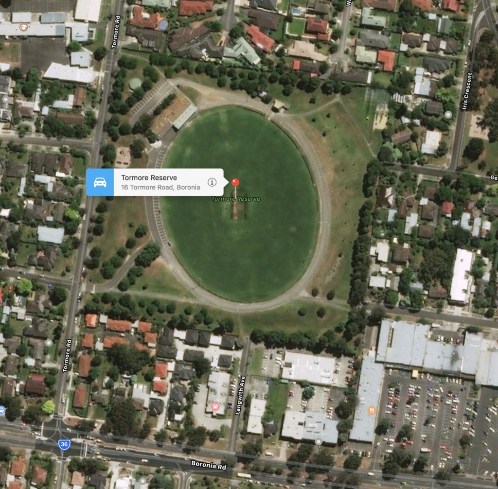 Tormore Map – BORONIA HAWKS FOOTBALL NETBALL CLUB INC.